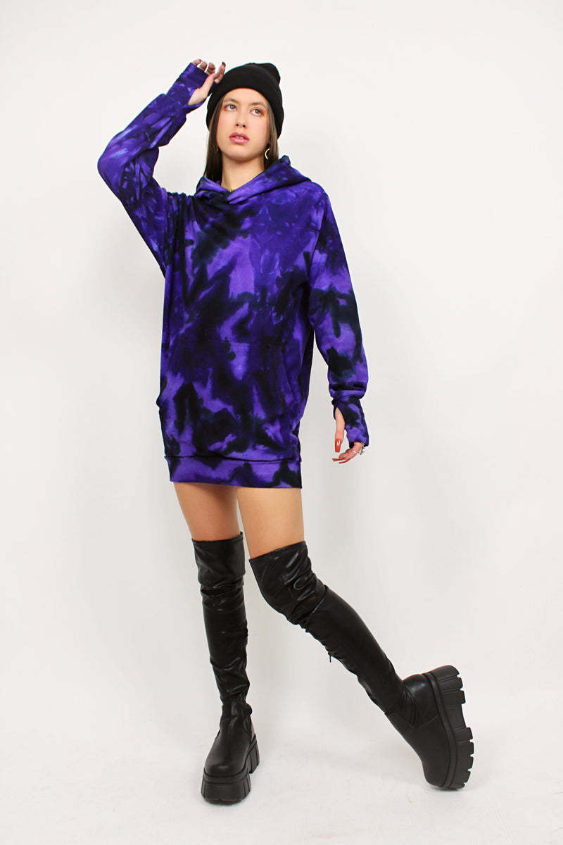 Mogul Hoodie in ‘Mystic Violet’ Fleece (Medium) – Modern Vagabond Clothing
