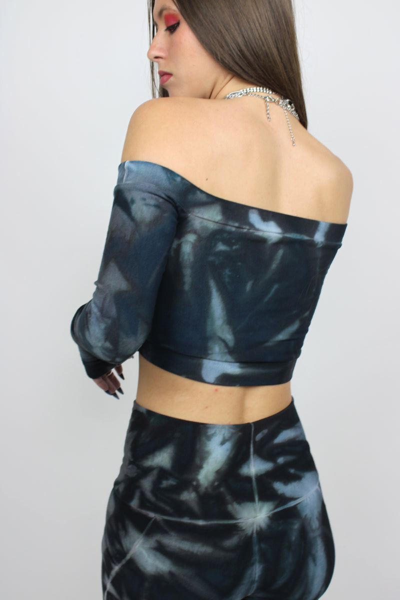 Equinox Crop Top in ‘Diesel’ (medium) – Modern Vagabond Clothing